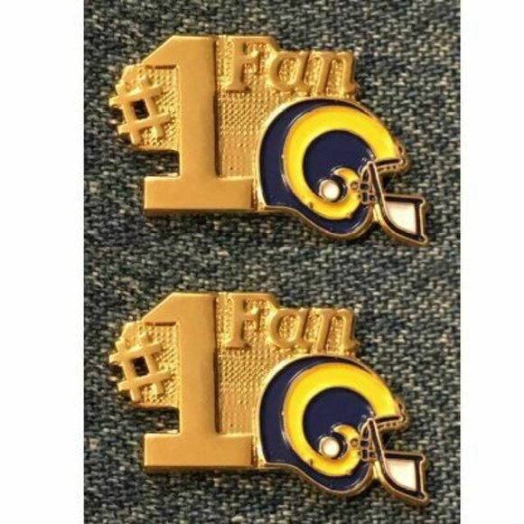 NFL | Accessories | Fan Lapel Pin Los Angeles La Rams Lot Of 2 Nfl ...